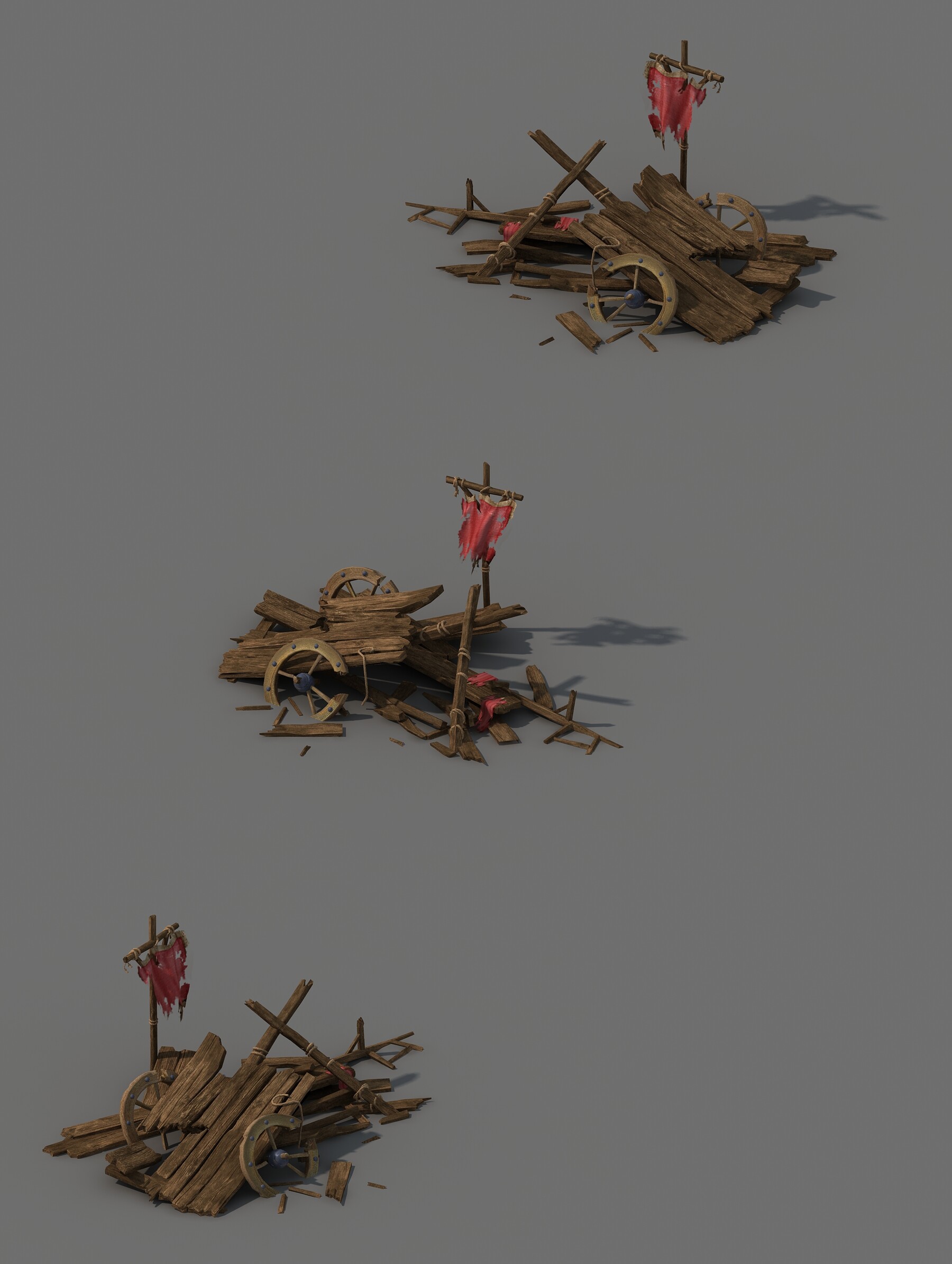 ArtStation - Barracks - Broken Tank | Game Assets