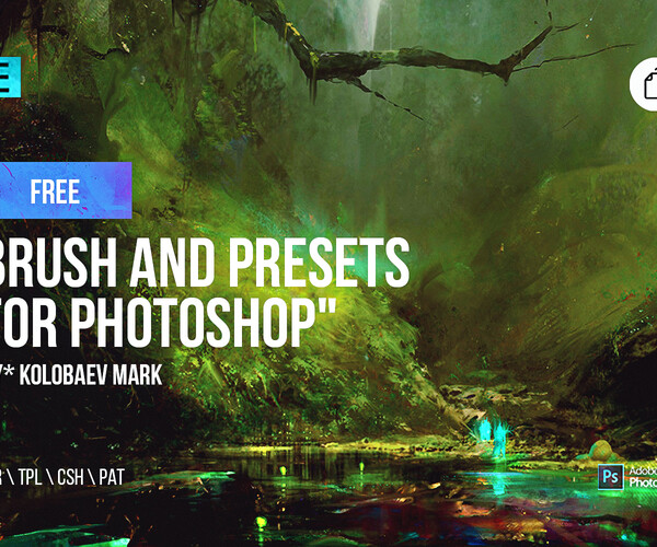 ArtStation - Photoshop Brush and Tools - Concept art | Free | Brushes
