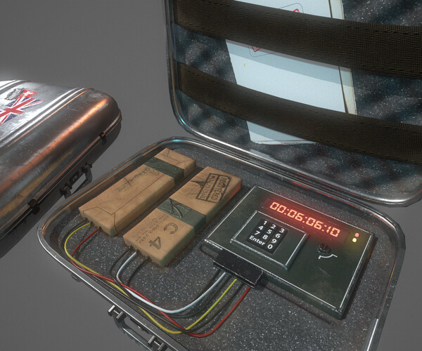 ArtStation - Briefcase C4 Bomb | Game Assets