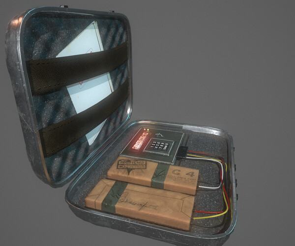 ArtStation - Briefcase C4 Bomb | Game Assets