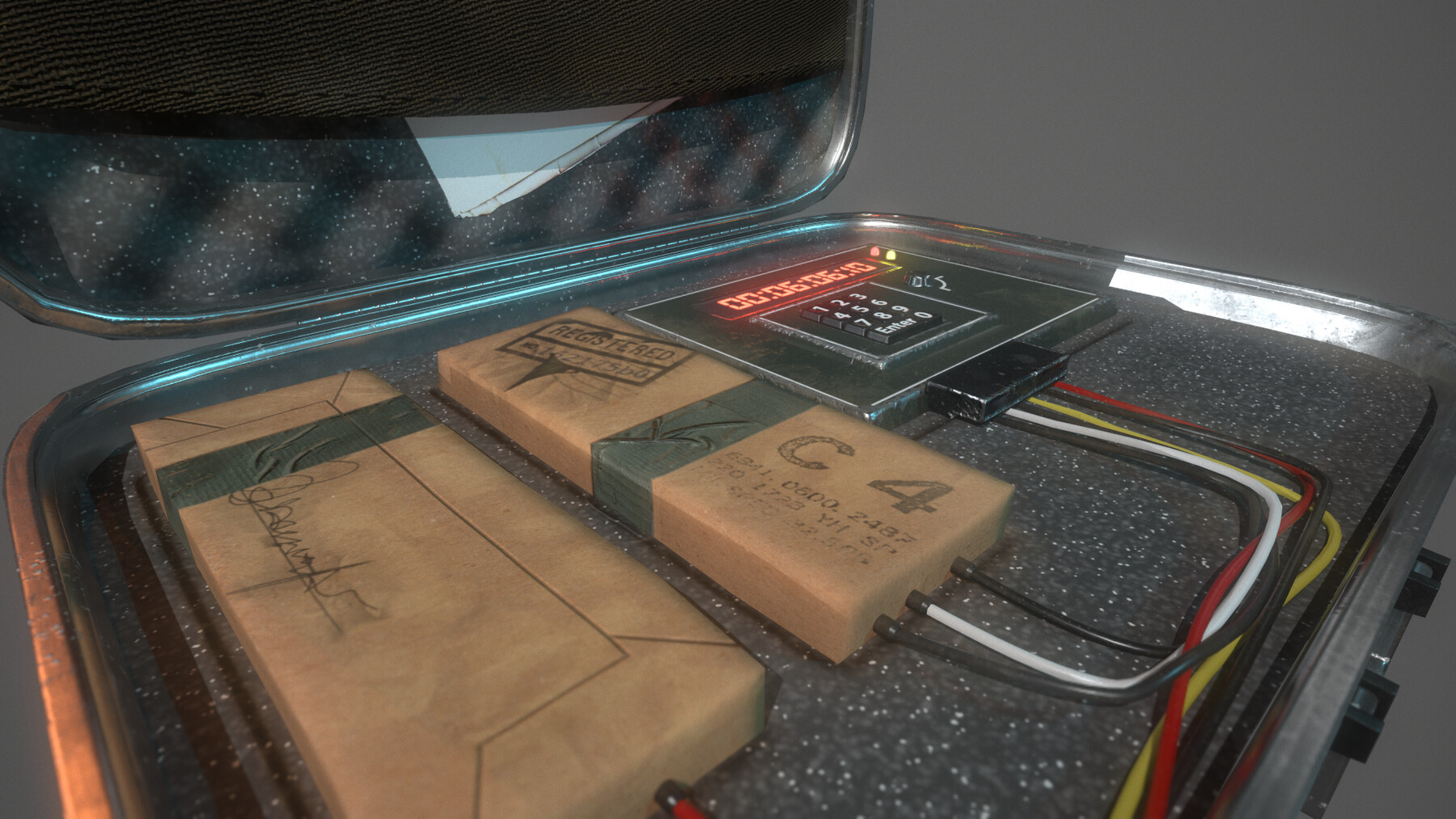 ArtStation - Briefcase C4 Bomb | Game Assets