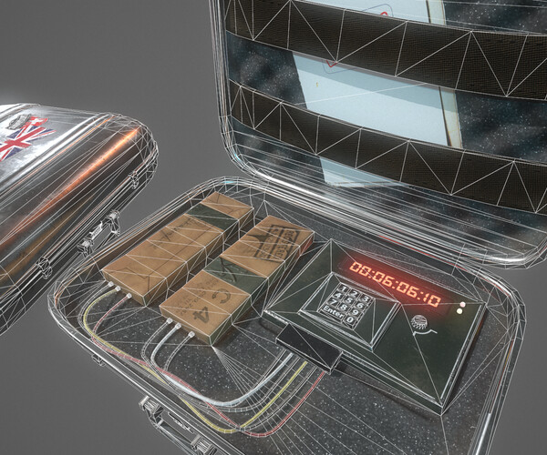 ArtStation - Briefcase C4 Bomb | Game Assets