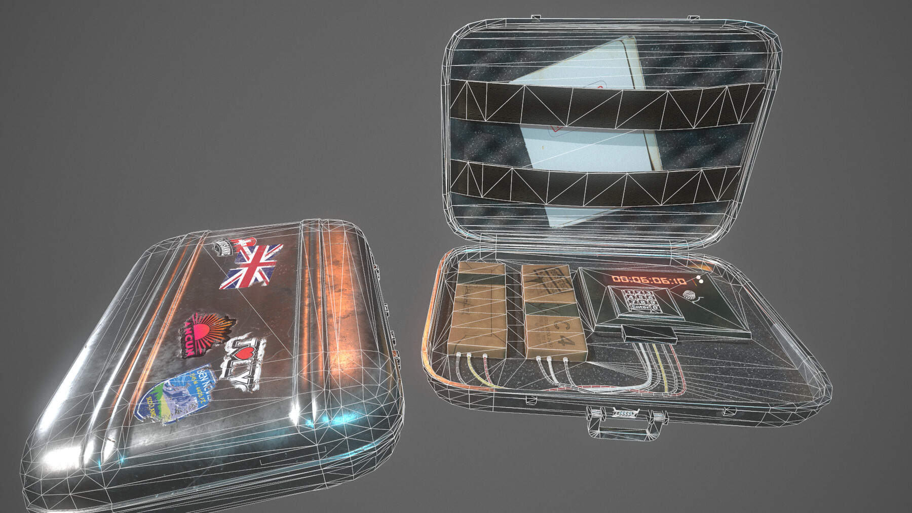 ArtStation - Briefcase C4 Bomb | Game Assets