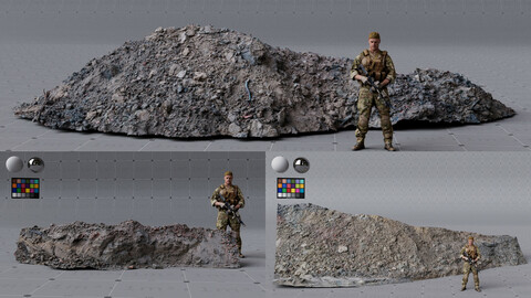 ArtStation - MUD Bundle - 2x Photo packs, 4x 3D models