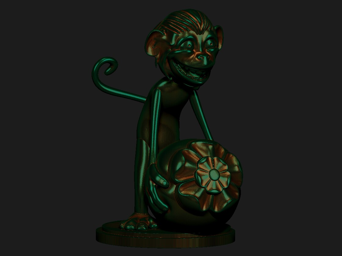 ArtStation - MATCAPS PACK 100 ZBRUSH + MONKEY MODEL WITH UV MAP | Resources