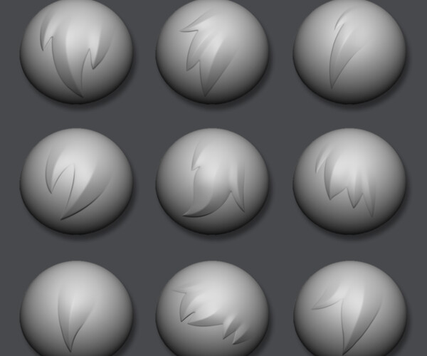 ArtStation - 9 Custom fur brushes for ZBrush | Brushes
