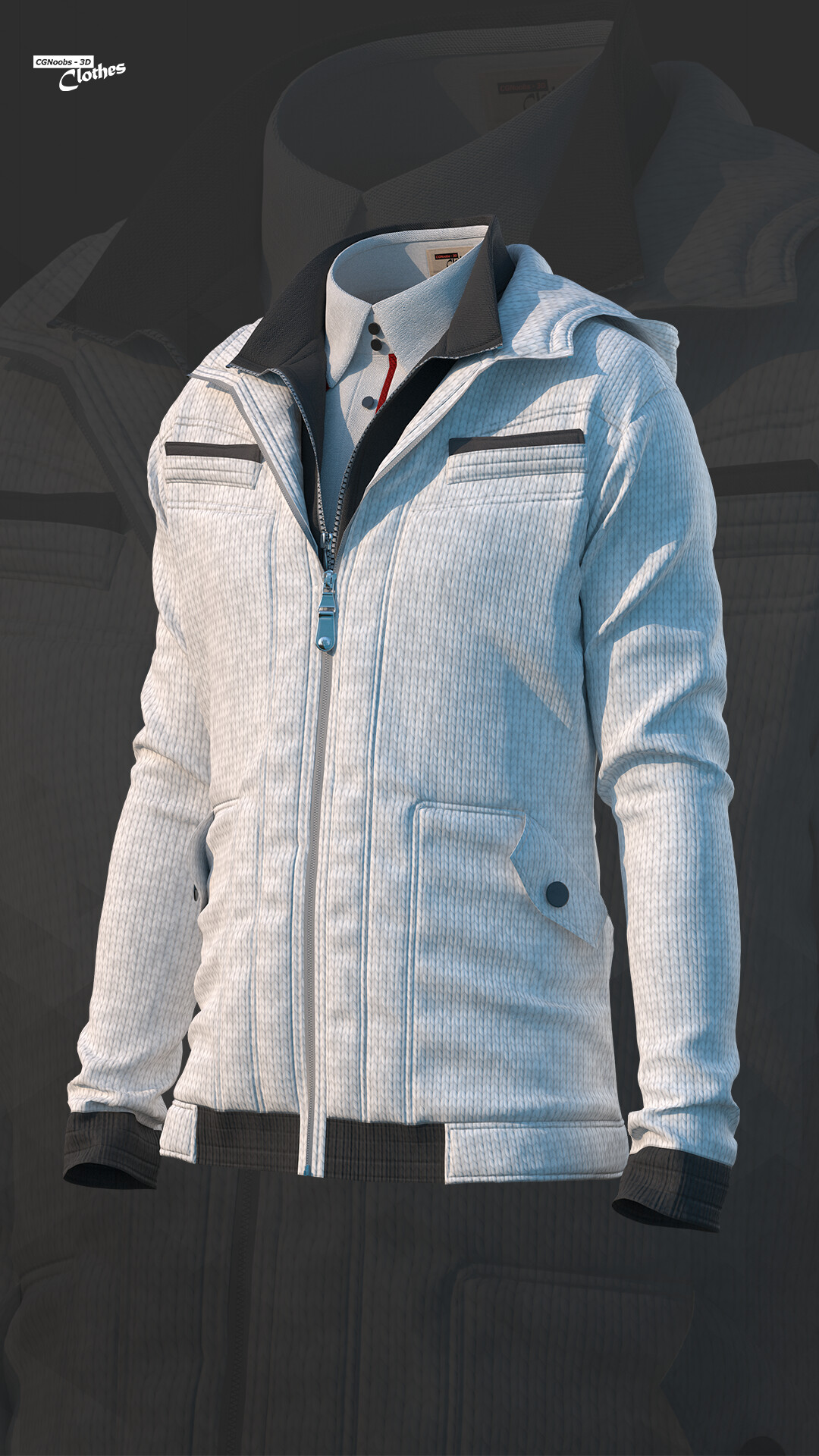 ArtStation - The Jacket 04 - 71 Marvelous Designer and Clo3D + OBJ ...