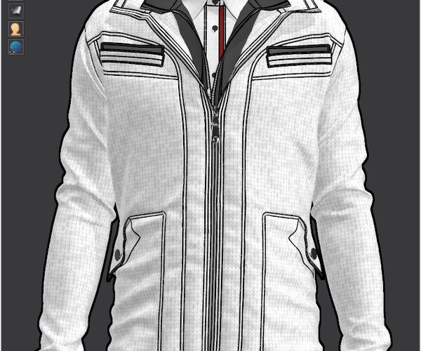 ArtStation - The Jacket 04 - 71 Marvelous Designer and Clo3D + OBJ ...