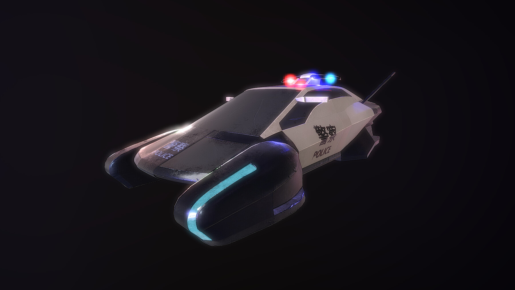 ArtStation - Sci-Fi Vehicle low-poly 3d model Low-poly 3D model | Game ...