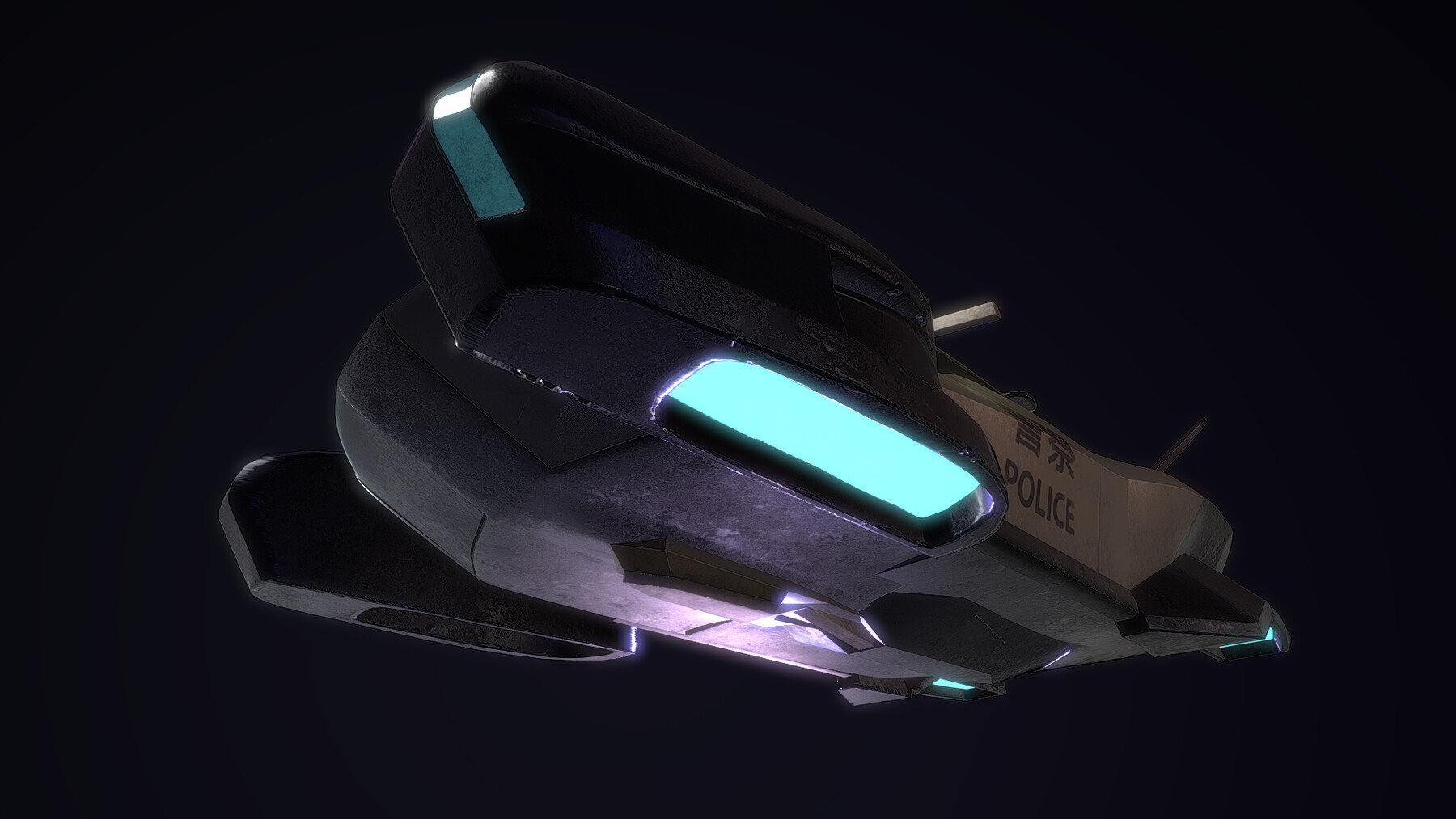 ArtStation - Sci-Fi Vehicle low-poly 3d model Low-poly 3D model | Game ...