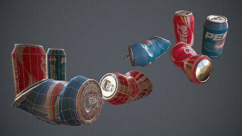 ArtStation - coca-cola and pepsi can | Game Assets