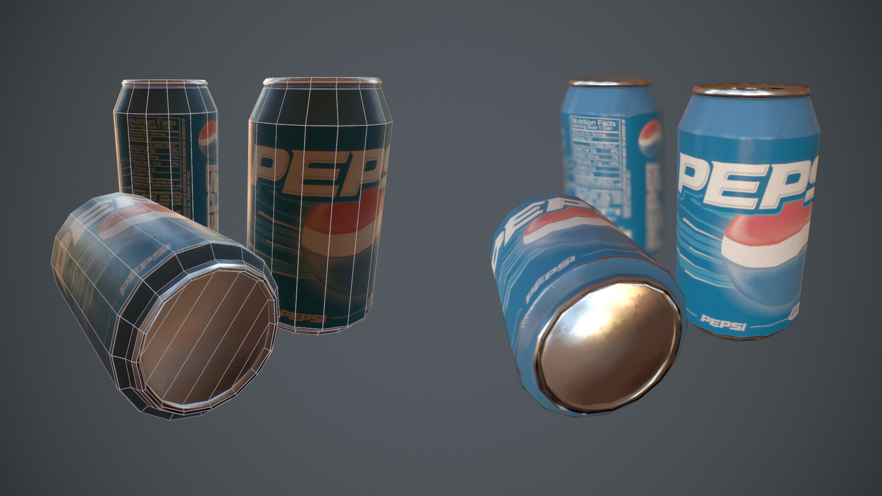ArtStation - coca-cola and pepsi can | Game Assets