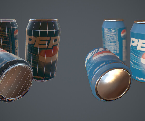 ArtStation - coca-cola and pepsi can | Game Assets