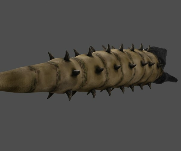 ArtStation - Giant Worm Monster - Verme Monstro Low-poly 3D model ...