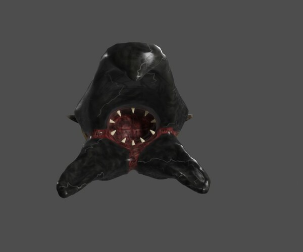 ArtStation - Giant Worm Monster - Verme Monstro Low-poly 3D model ...