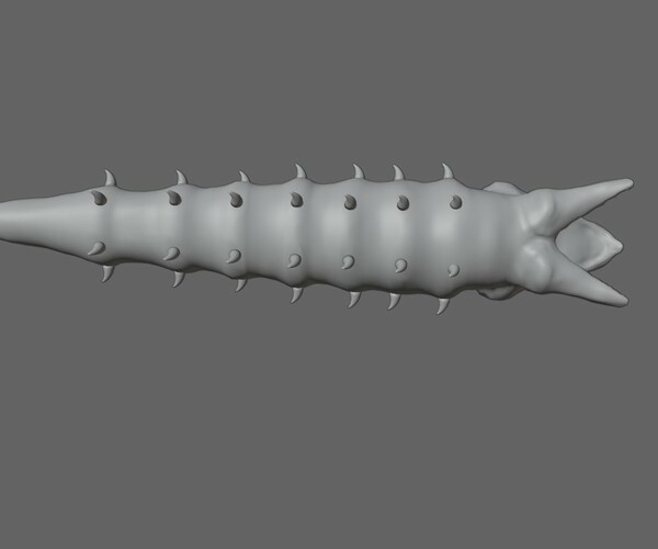 ArtStation - Giant Worm Monster - Verme Monstro Low-poly 3D model ...
