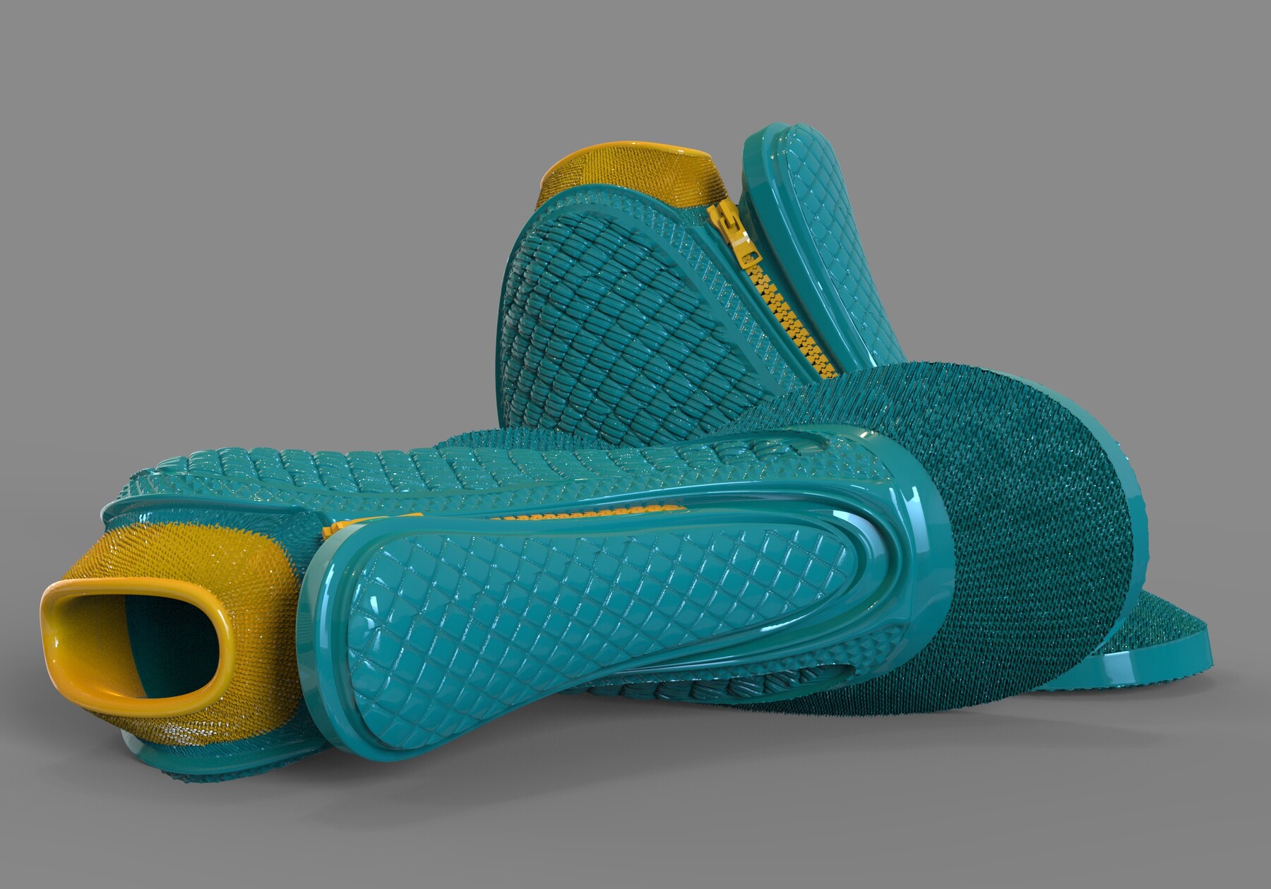 ArtStation - modern boots + renderings set scene | Resources