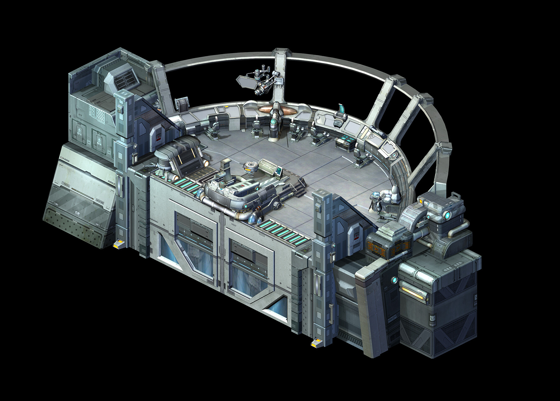 ArtStation - Spaceship - indoor - console | Game Assets