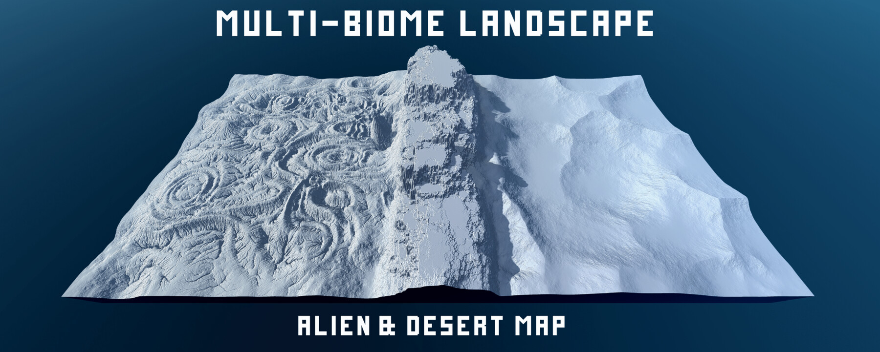 ArtStation - Multi-Biome Landscape Map | Game Assets