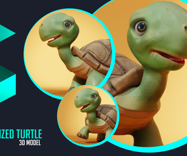 ArtStation - 3d Stylized Turtle - Rigged | Resources