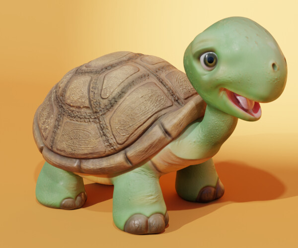 ArtStation - 3d Stylized Turtle - Rigged | Resources