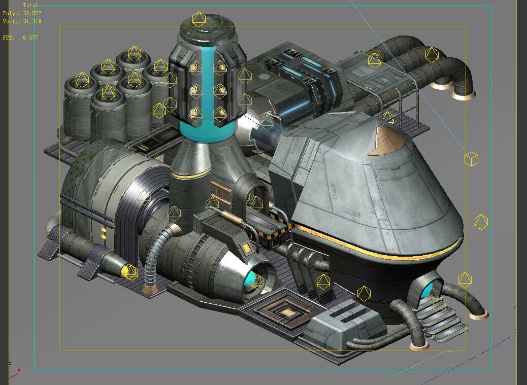 ArtStation - Machinery - Spacecraft - Functional Objects 010 | Game Assets