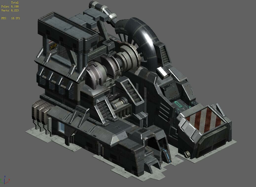 ArtStation - Machinery - Spacecraft - Functional Objects 011 | Game Assets