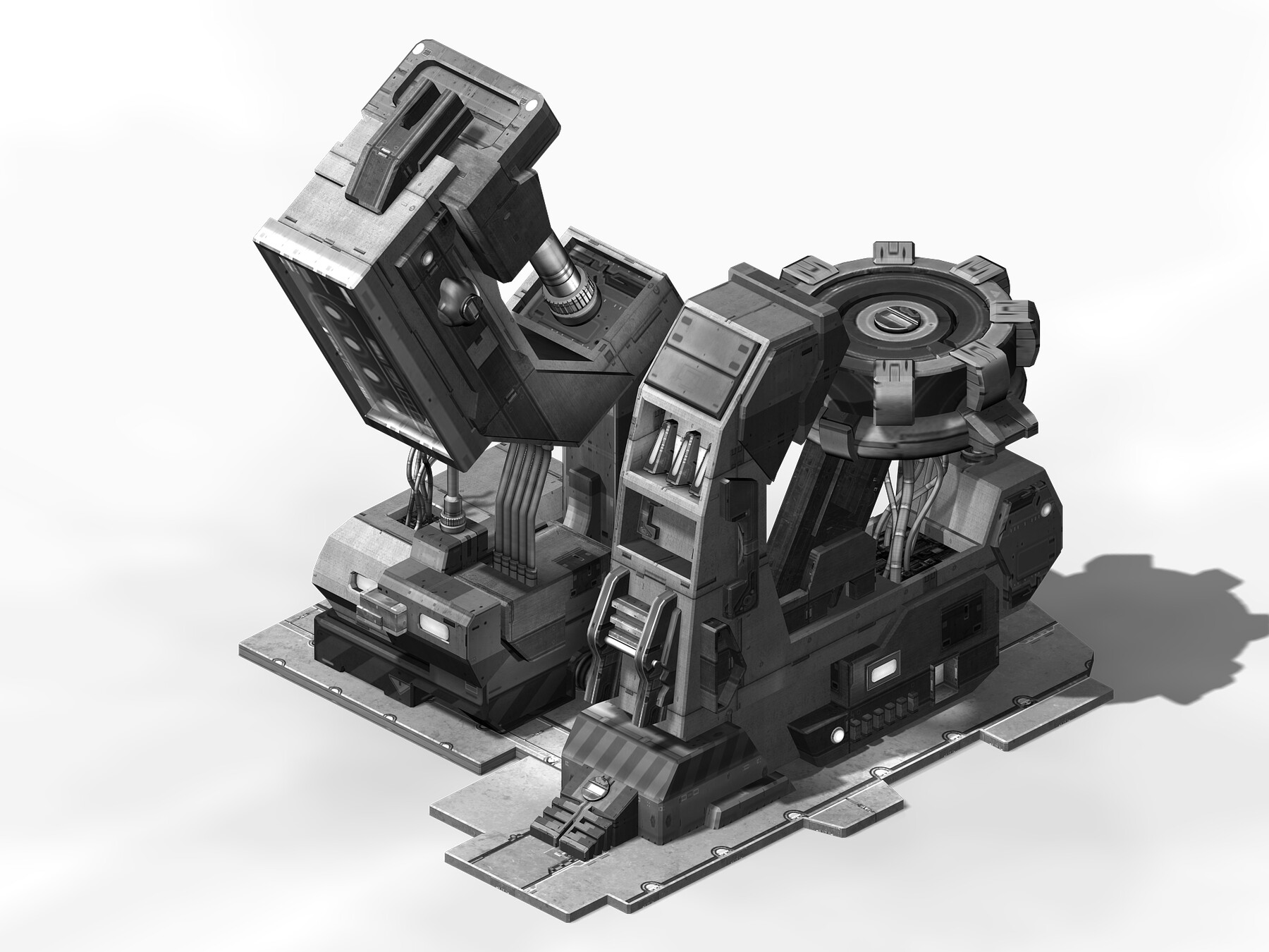 ArtStation - Machinery - spacecraft - functional objects 012 | Game Assets