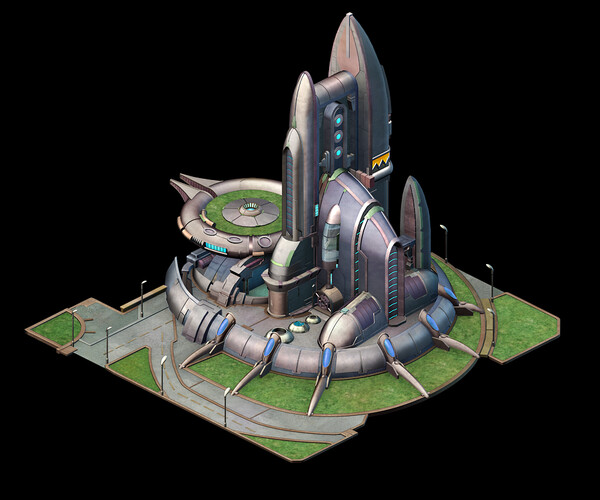 ArtStation - Mechanical Construction - Leadership Command Center | Game ...