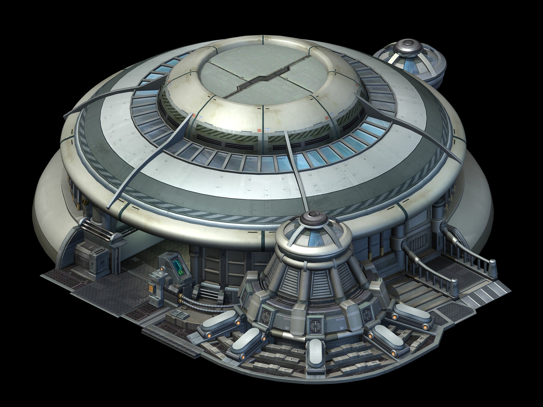 ArtStation - Mechanical Building - Stadium | Game Assets