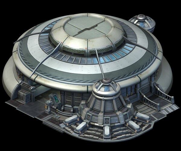 ArtStation - Mechanical Building - Stadium | Game Assets
