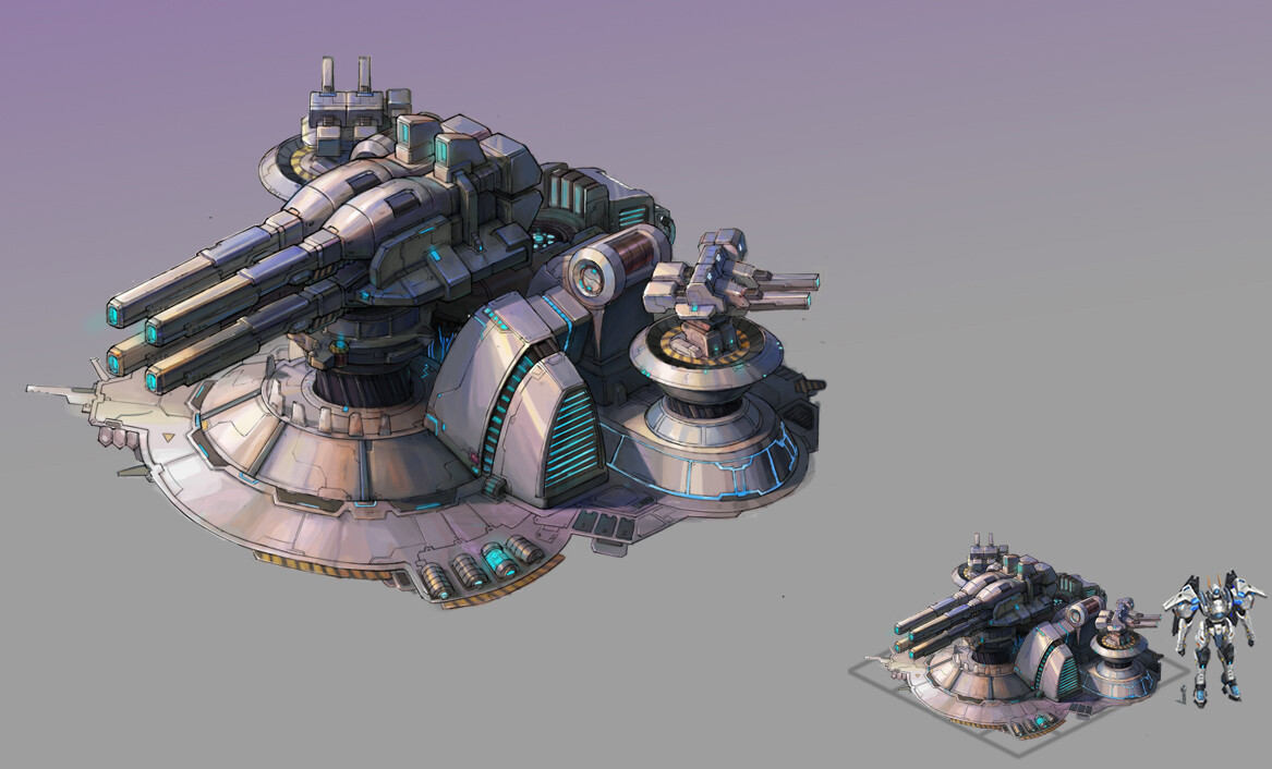 ArtStation - Machinery - Turret 03 | Game Assets