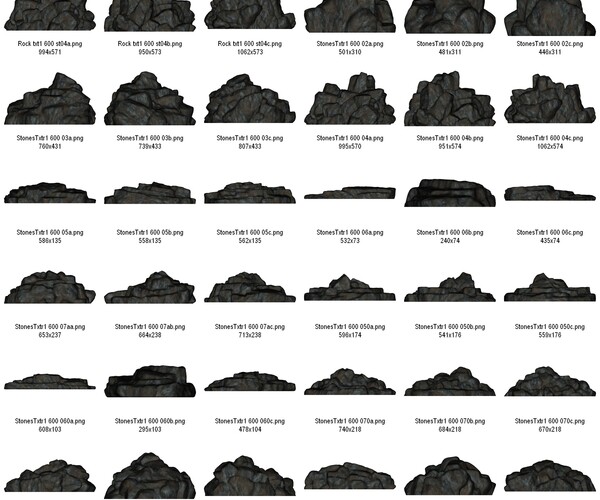 ArtStation - Rock and Stone Game Builder's Kit | Game Assets