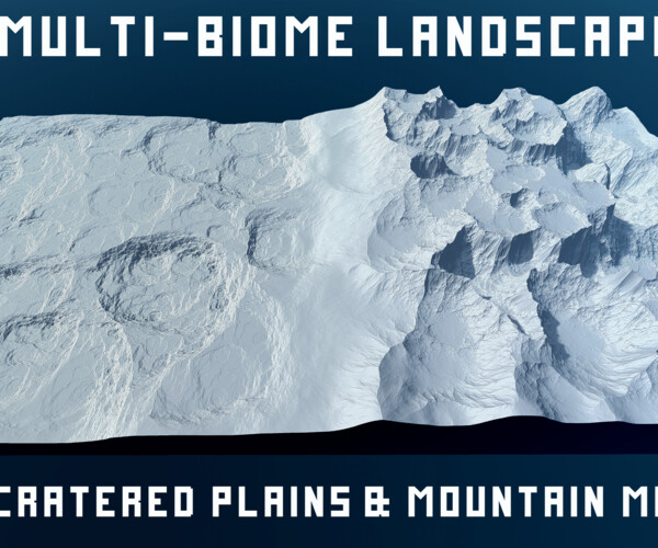 ArtStation - Multi-Biome Landscape Map | Game Assets