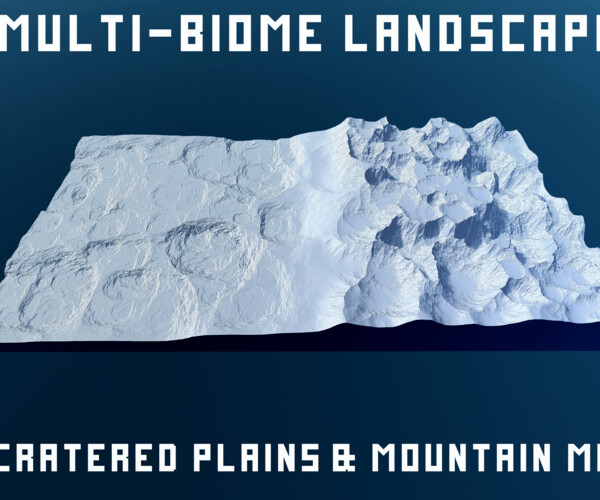 ArtStation - Multi-Biome Landscape Map | Game Assets