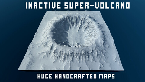ArtStation - Landscape - Inactive Super-Volcano | Game Assets