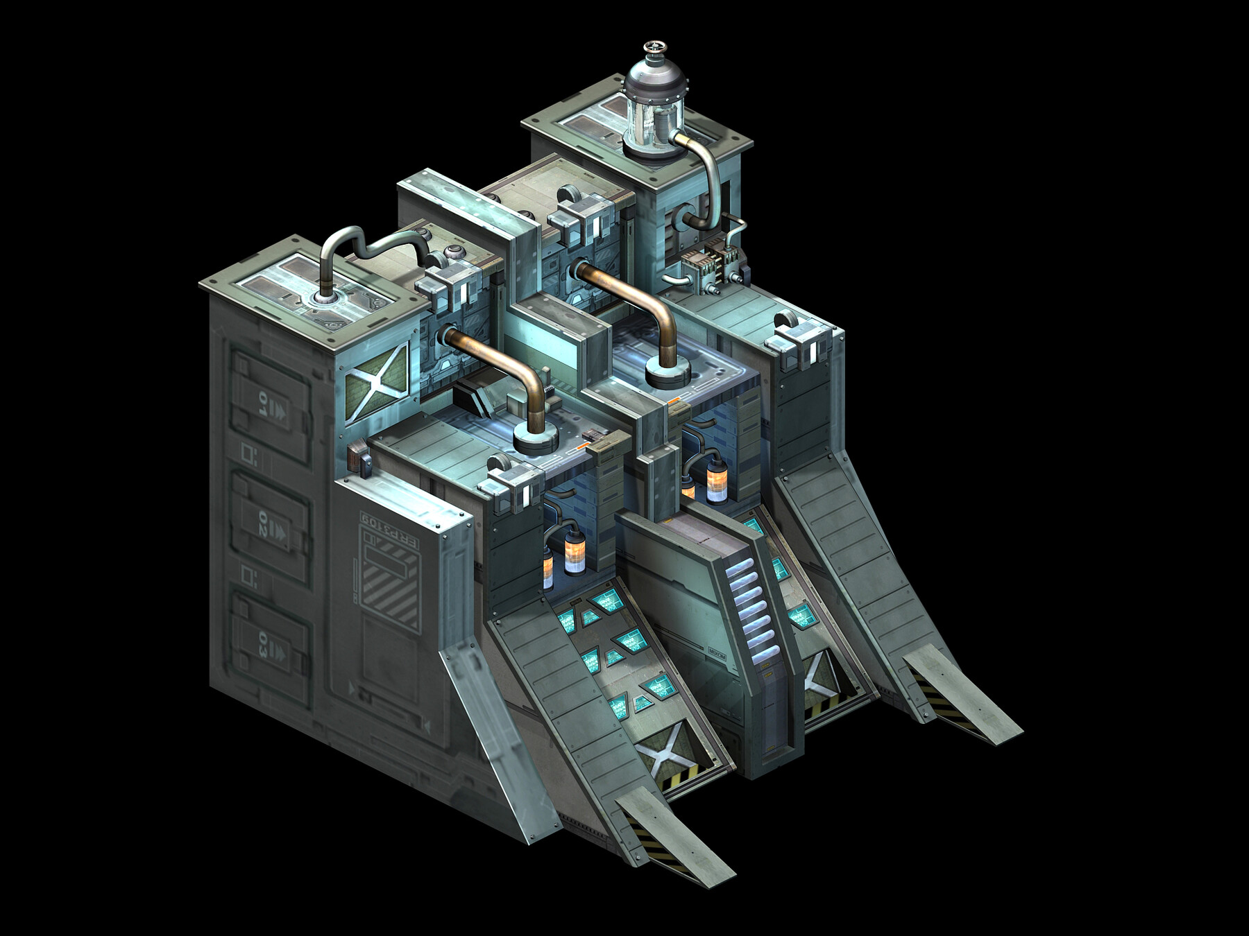 ArtStation - Machinery - wall 01 | Game Assets