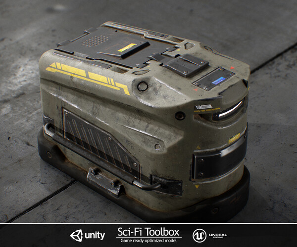 ArtStation - Sci-Fi Toolbox | Game ready optimized model | Game Assets