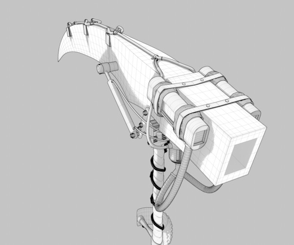 ArtStation - Fire-Spitting mechanical Scythe | Resources