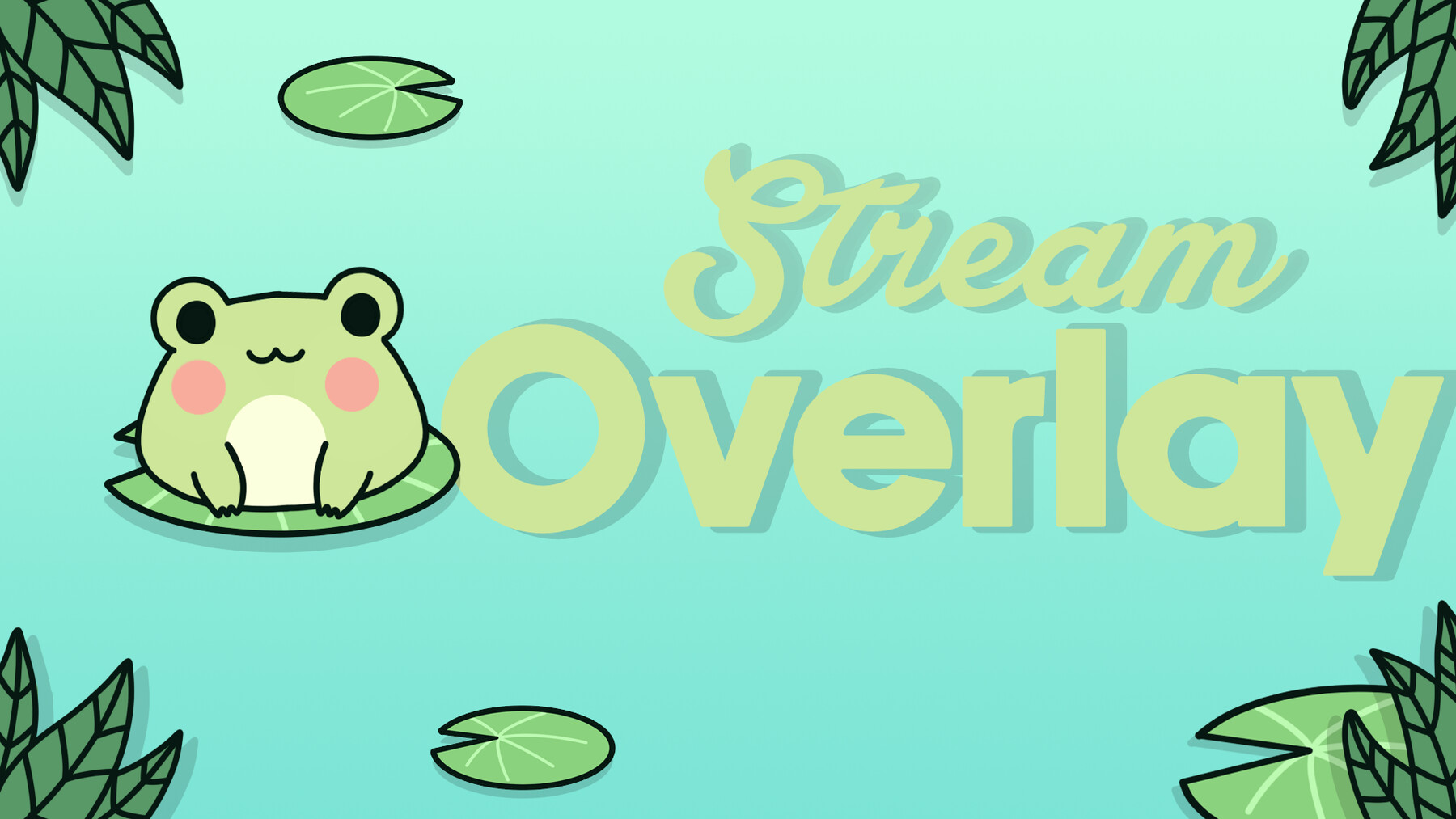 Drawing & Illustration Art & Collectibles Frog PREMADE TWITCHOVERLAYS ...