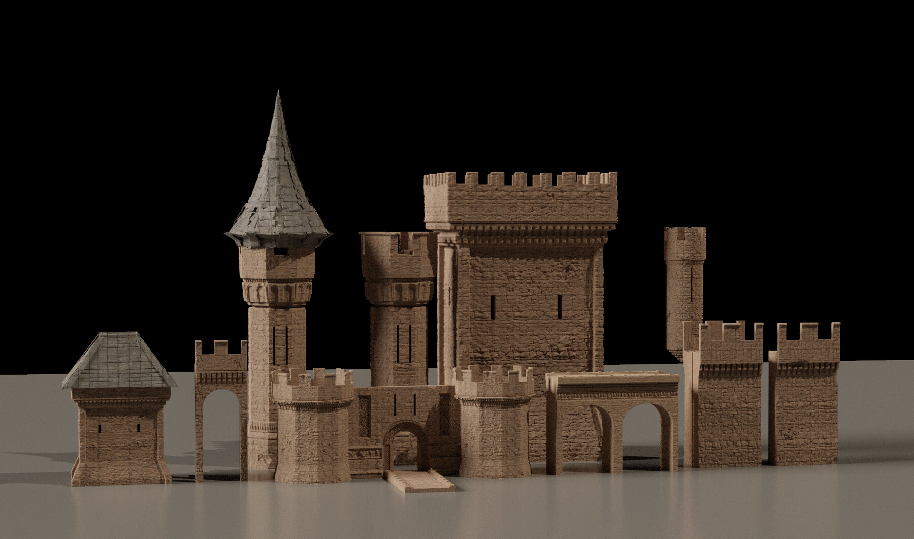 ArtStation - Fantasy Castle Kitbash Set | Resources