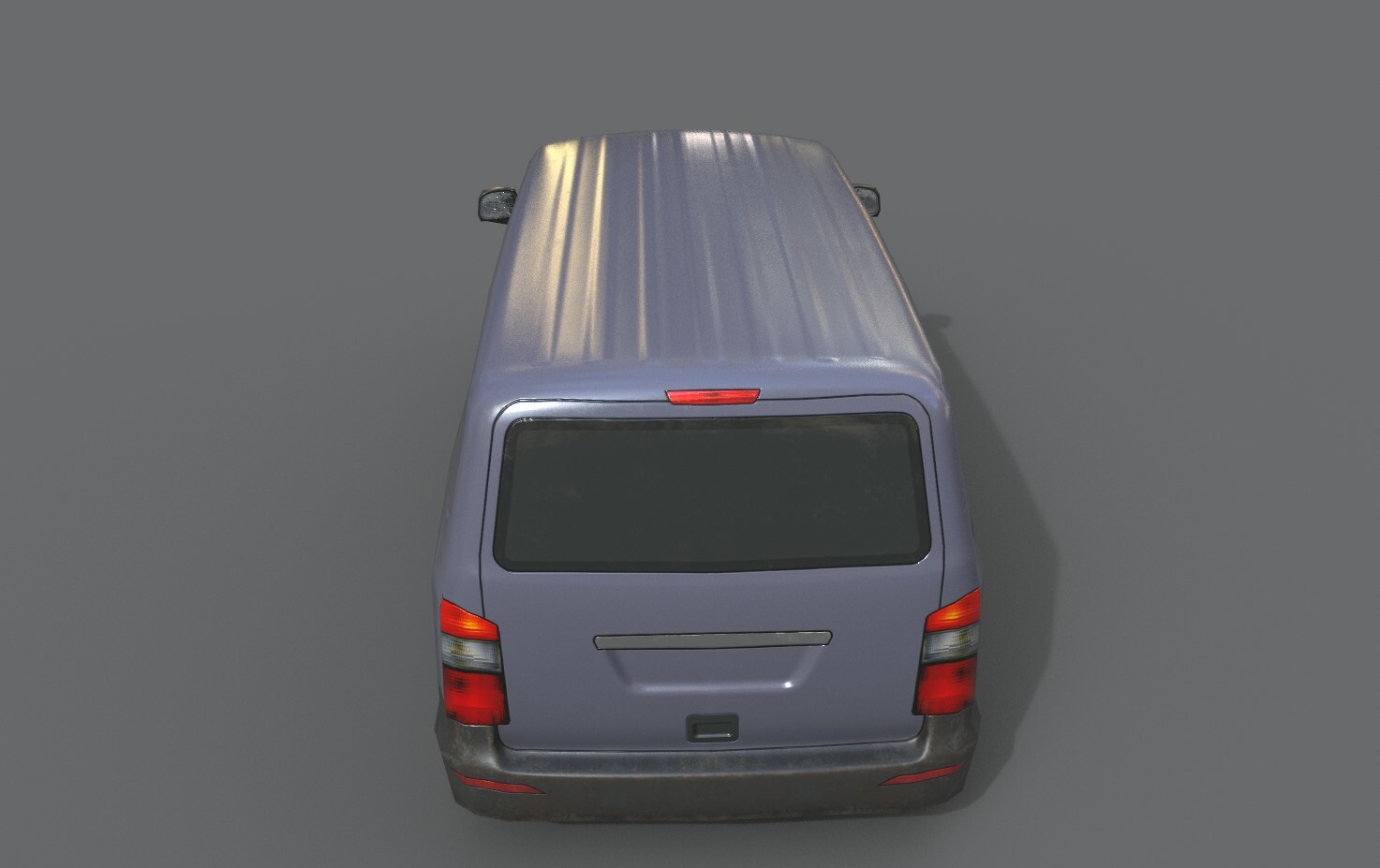 ArtStation - Generic Minivan Grey | Game Assets