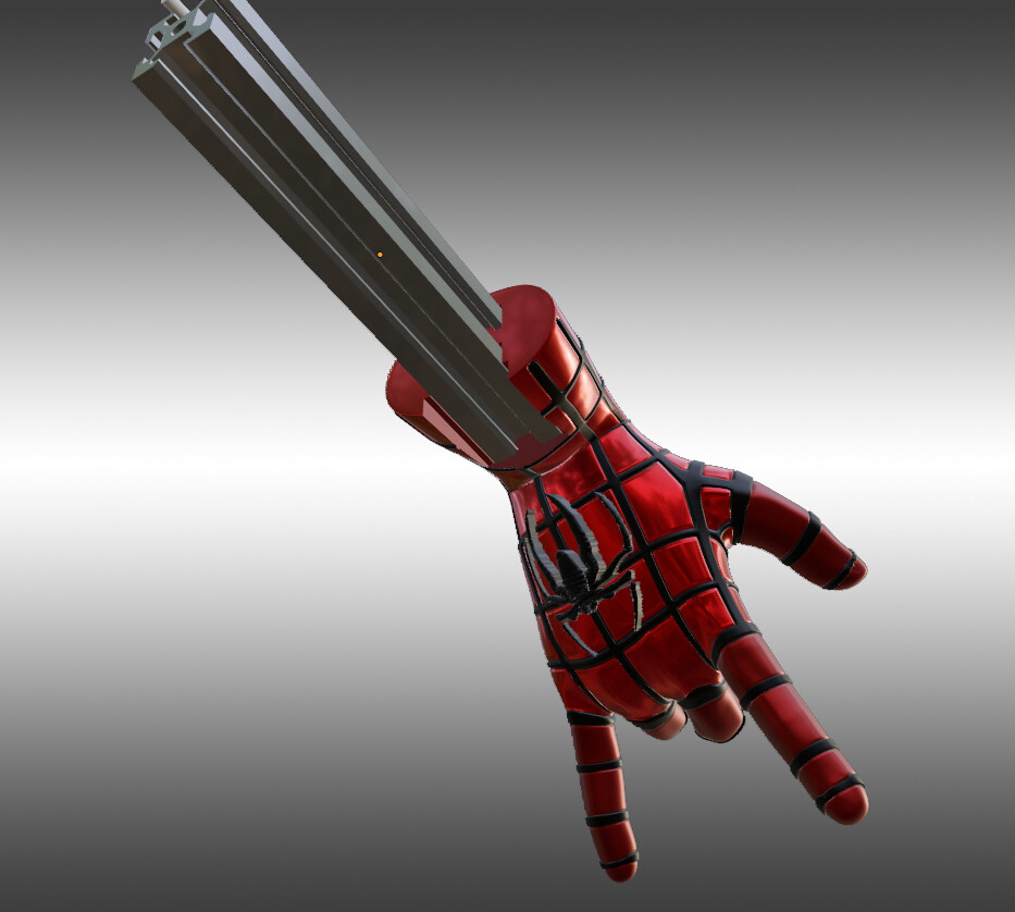 ArtStation - CREALITY ENDER 3 SPIDERMAN WEB SHOOTER HAND FILAMENT GUIDE ...