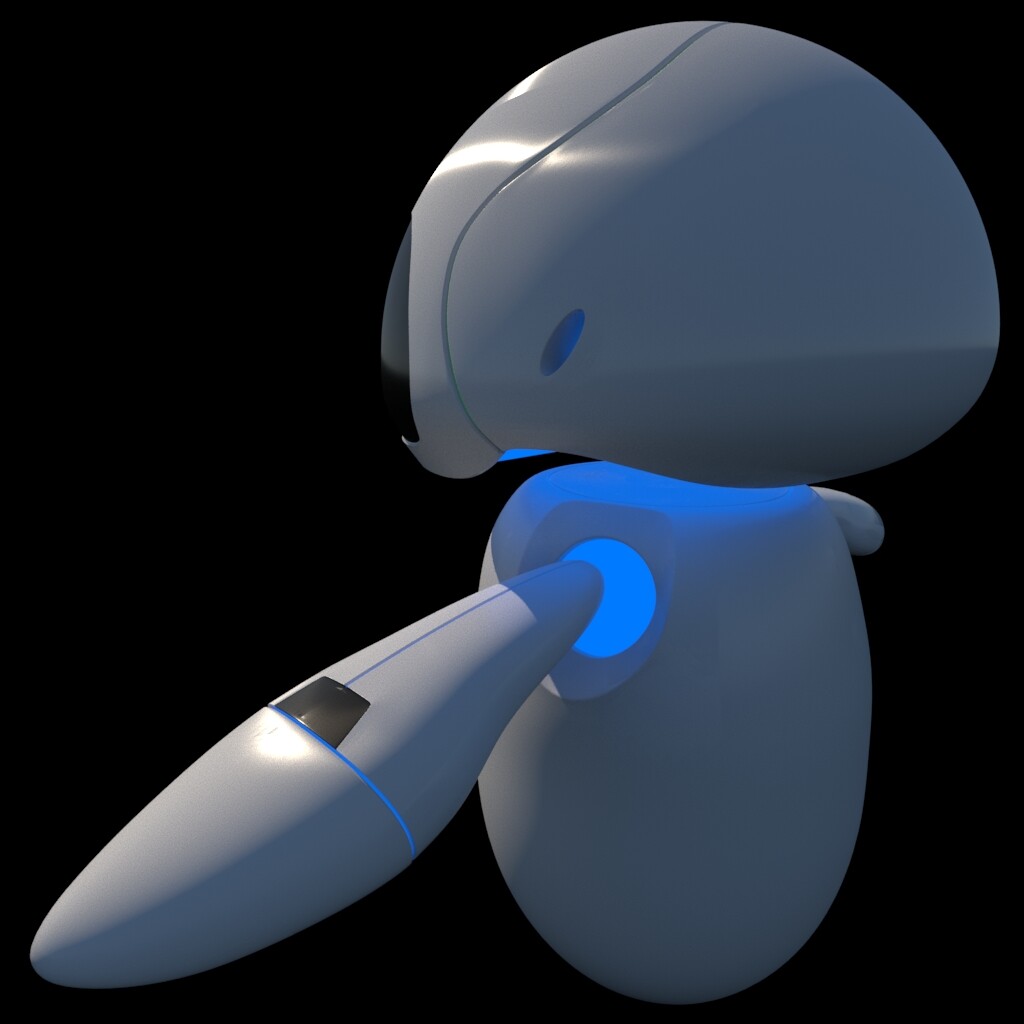 ArtStation - Manga Cartoons Robot_Q model | Resources