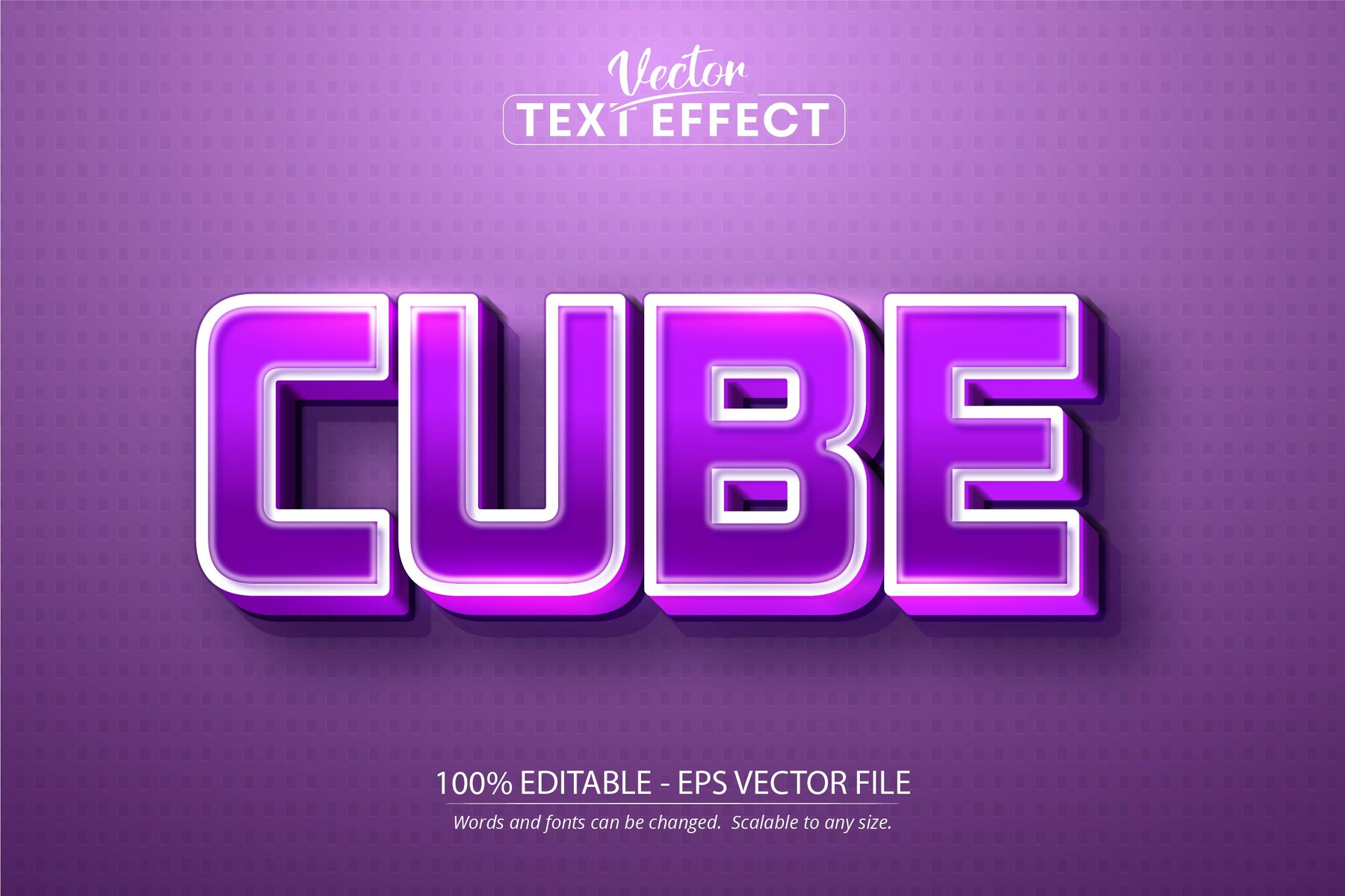 ArtStation - Cube text, cartoon style editable text effect | Artworks