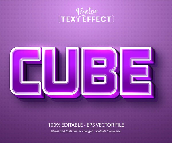 ArtStation - Cube text, cartoon style editable text effect | Artworks