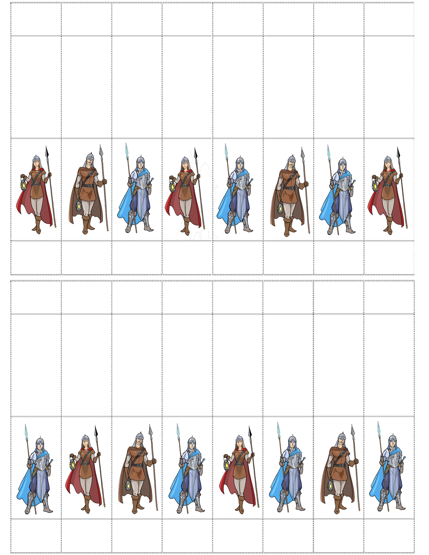 ArtStation - Village Guards Minis | Game Assets