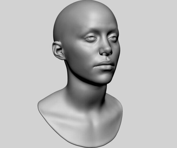 ArtStation - Base Female Head 07 | Resources