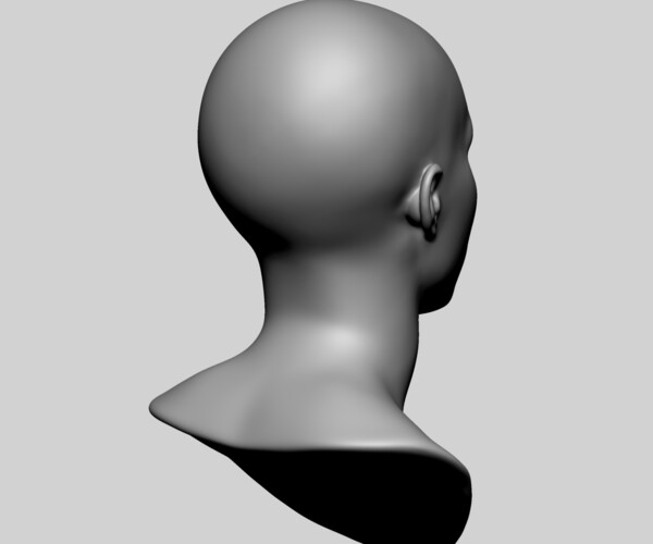 ArtStation - Base Female Head 07 | Resources