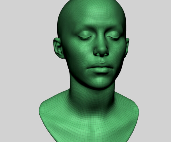 ArtStation - Base Female Head 07 | Resources